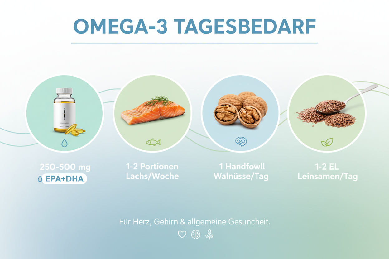 Wieviel Omega 3 am Tag? MST Nutrition: geprüfte Omega-3-Kapseln Halal